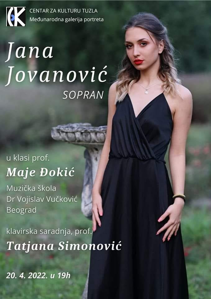 Turistička zajednica grada Tuzla - Najava koncerta mlade sopranistice ...