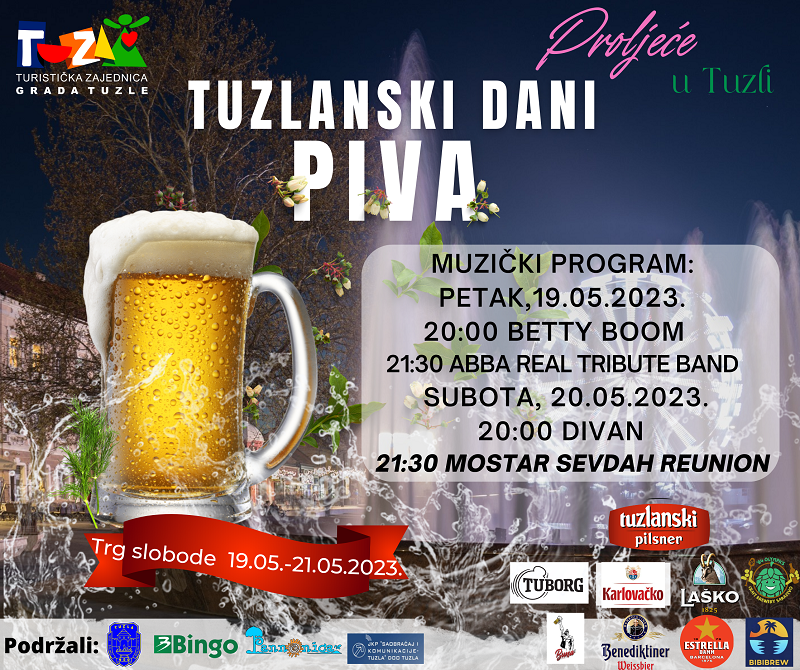 Turistička zajednica grada Tuzla - Tuzlanski dani piva od 19. do 21 ...