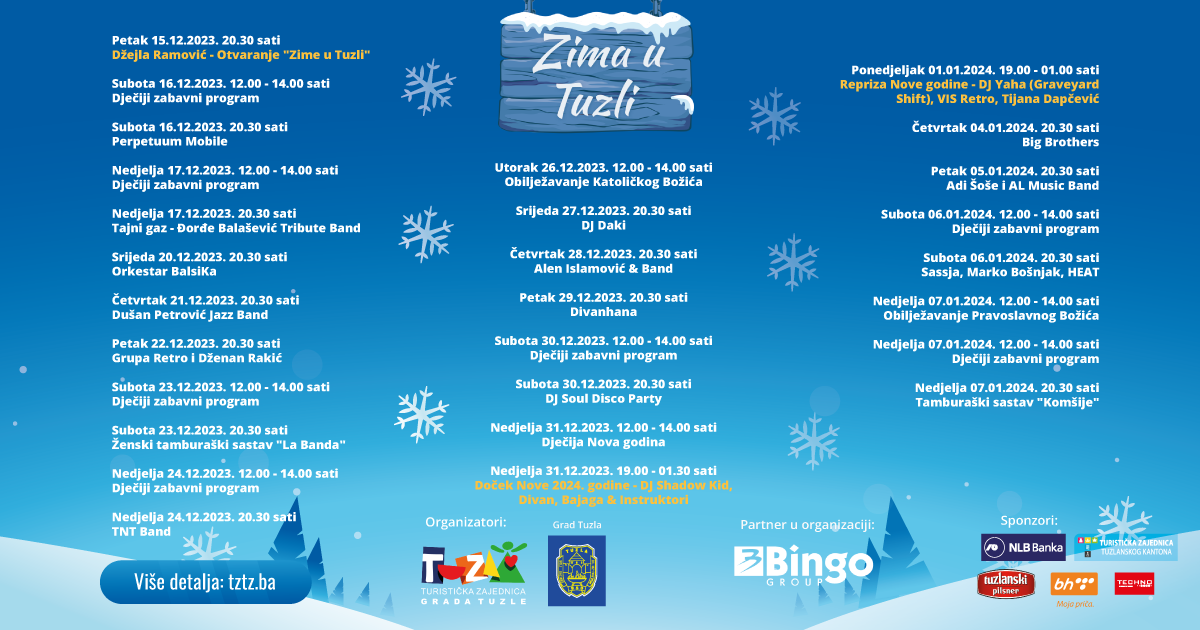 Turistička zajednica grada Tuzla - Zima u Tuzli: Bogat program za svačiji ukus i sve generacije ...