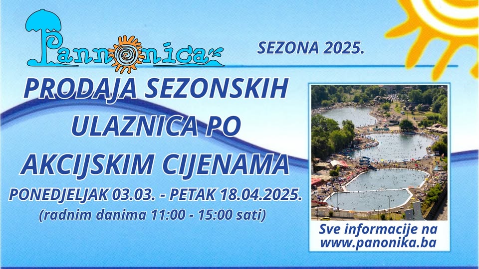 Turistička zajednica grada Tuzla - Prodaja sezonskih ulaznica po ...